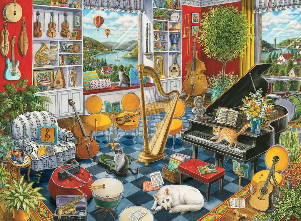 La Salle de Musique (500 pièces) - Ravensburger - LilloJEUX