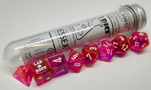 Lab Dice - Nebula édition "Black Light" avec chiffres blancs (Dés ...