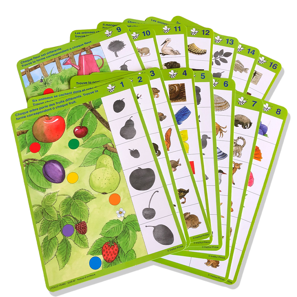 Logico: Primo - Nature et Animaux (16 Fiches) (ext) - LilloJEUX