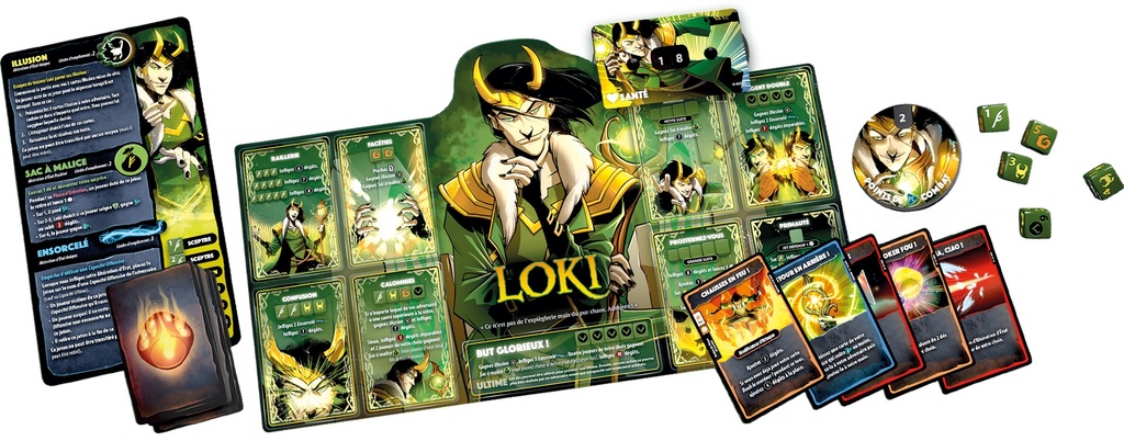 Dice Throne - Scarlet Witch vs Thor vs Loki vs Spider-Man (VF) - LilloJEUX