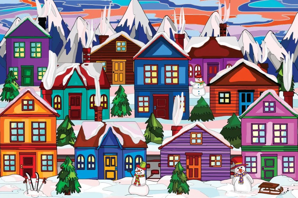 Plaisirs d'hiver (1000 pièces) - JaCaRou - LilloJEUX