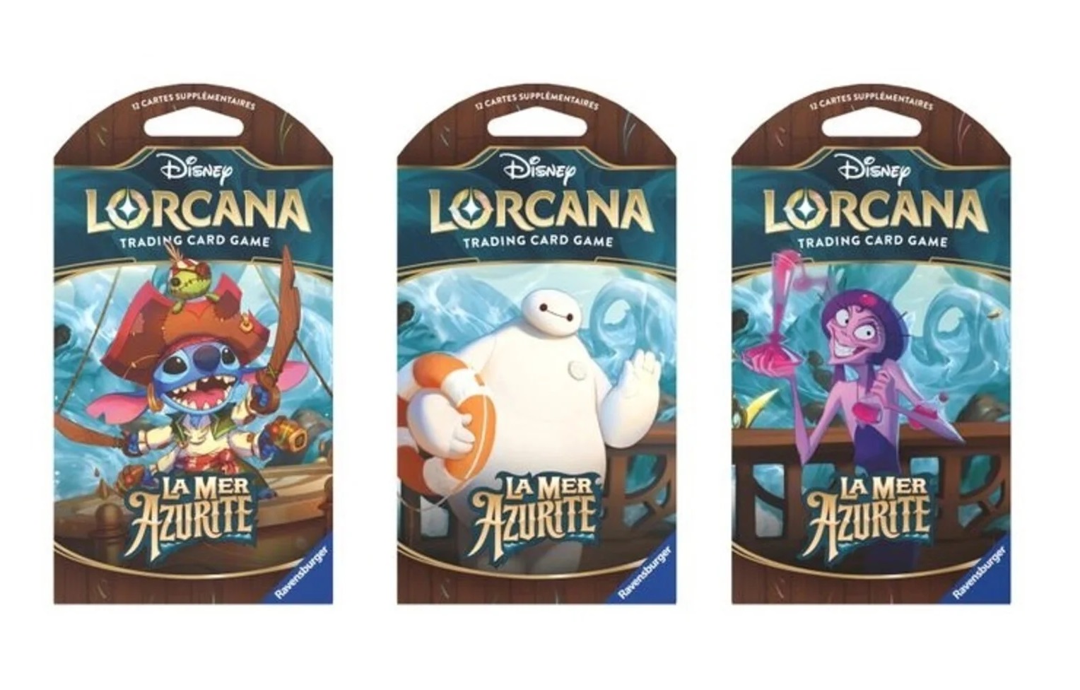 Disney Lorcana: La Mer Azurite - Boîte scellée de 24 Boosters - LilloJEUX