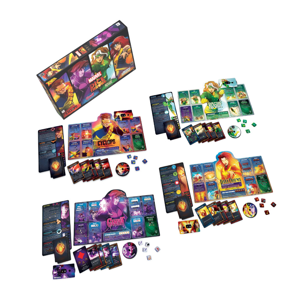 Dice Throne X-Men - Cyclops vs. Gambit vs. Rogue vs. Jean Grey - LilloJEUX