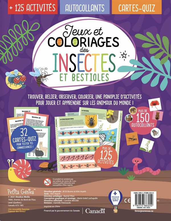 Jeux et Coloriages des Insectes et Bestioles - LilloJEUX